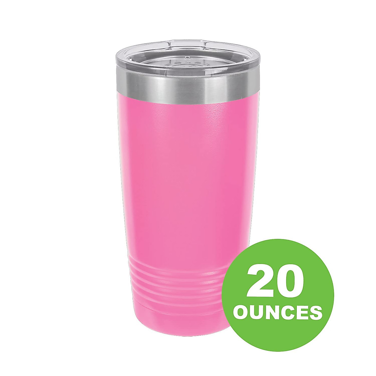 20-Ounce Vacuum Insulated Stainless Steel Tumbler Customized Etched Double-Walled Laser Engraved Coffee Pink BPA-Free Mug, Lid, License to drill Dentist, Personalized Hot/Cold Insulated