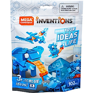 Mega Construx Inventions Blue Brick Building Set