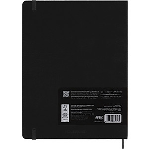 Moleskine 12 Month 2024 PRO Smart Weekly Vertical Planner, Hard Cover, XL (7.5" x 9.5") Black - Compatible with Moleskine Pen+ (Sold Separately)