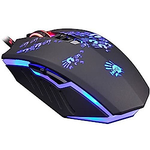 Bloody A60L Optical Gaming Mouse with Light Strike (LK) Switch & Scroll - Fully Programmable and Advance Macros (A60L)