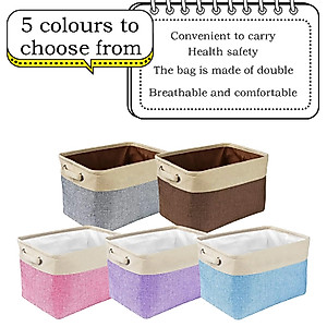 generic Custom Pet Toy Organizer Personalized Pet Folding Storage Basket Stores Dog Toys Dog Blankets & Clothes (dark brown)…