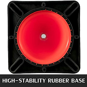 VEVOR 6Pack 36" Traffic Cones, Safety Road Parking Cone with Black Weighted Base, PVC Orange Traffic Safety Cones, Hazard Cones Reflective Collars for Construction Traffic Parking