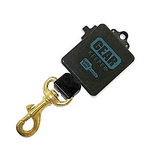 Lucky Line Ultra HIGH Force Gear Keeper, Industrial Strength Key Retractor Supplied with Brass Plated Bolt Snap, 28" Kevlar Cord, Slip-ON Belt Bracket, 1 per Pack (47401)