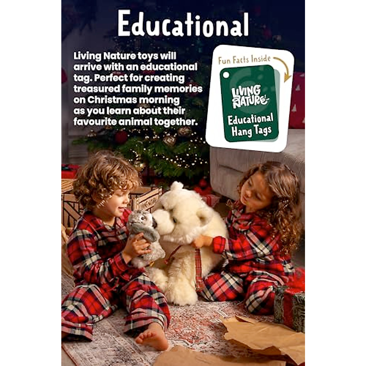 Living Nature Brown Sitting Lop Eared Rabbit Stuffed Animal | Fluffy Rabbit Animal | Soft Toy for Kids | 7 inches