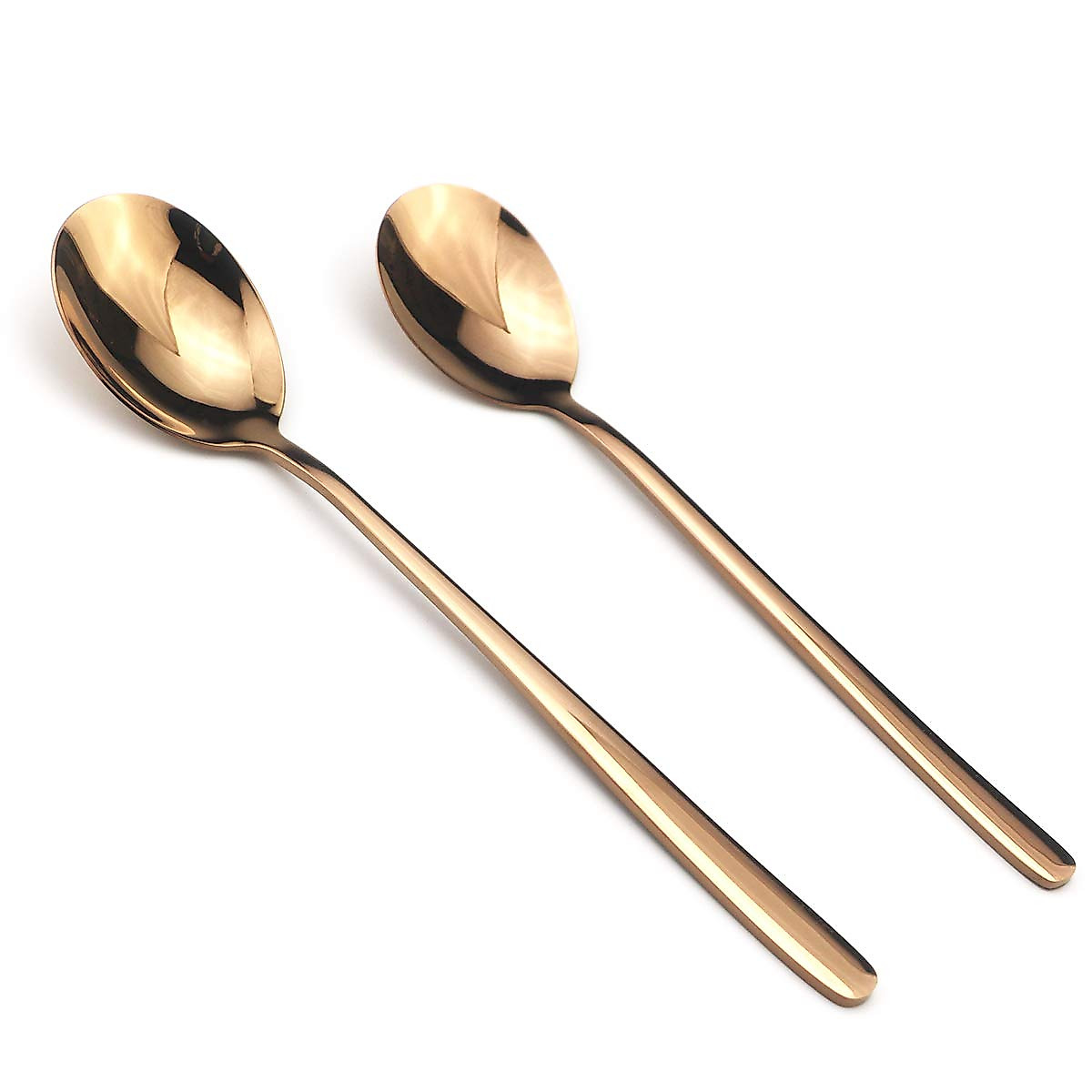 Copper Silverware Set,puzhler 20-Piece 304 Stainless Steel Flatware Cutlery Set for 4,Mirror Polished Rose Gold Tableware Set Ideal for Home Kitchen Hotel Restaurant,Includes Forks Spoons Knives