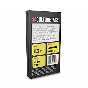 #CultureTags Expansion Pack Blessed & Highly Favored, Gift for Family & People Who Love Hashtags + Culture, 60 New Cards, Ages 13+ Years, CB Games