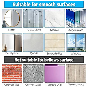 Qianyu 20Pcs Shower Caddy Adhesive Replacement No Drilling Shower Shelves Hooks Waterproof Shower Organizer Strip Transparent Strong Hanging Wall Pad for Bathroom Storage Soap Holder Kitchen Rack