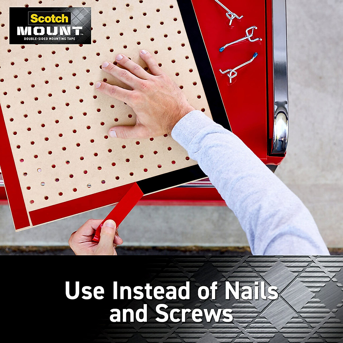 Scotch 414H-ST 051141397252 Extreme Mounting Tape, 8 Strips, Black