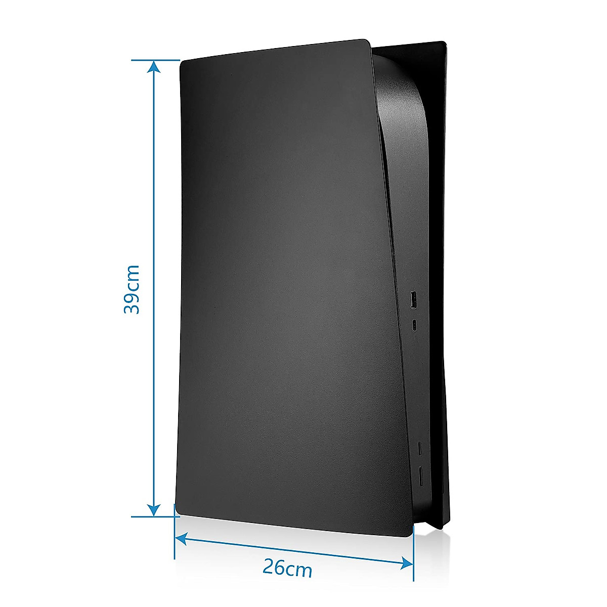 PEPPER JOBS Console Cover, Hard Shockproof Console Skin Case, ABS Anti-Scratch Dustproof Gaming Console Cover Replacement Plate Shell for Console Disc Edition (Midnight Black)