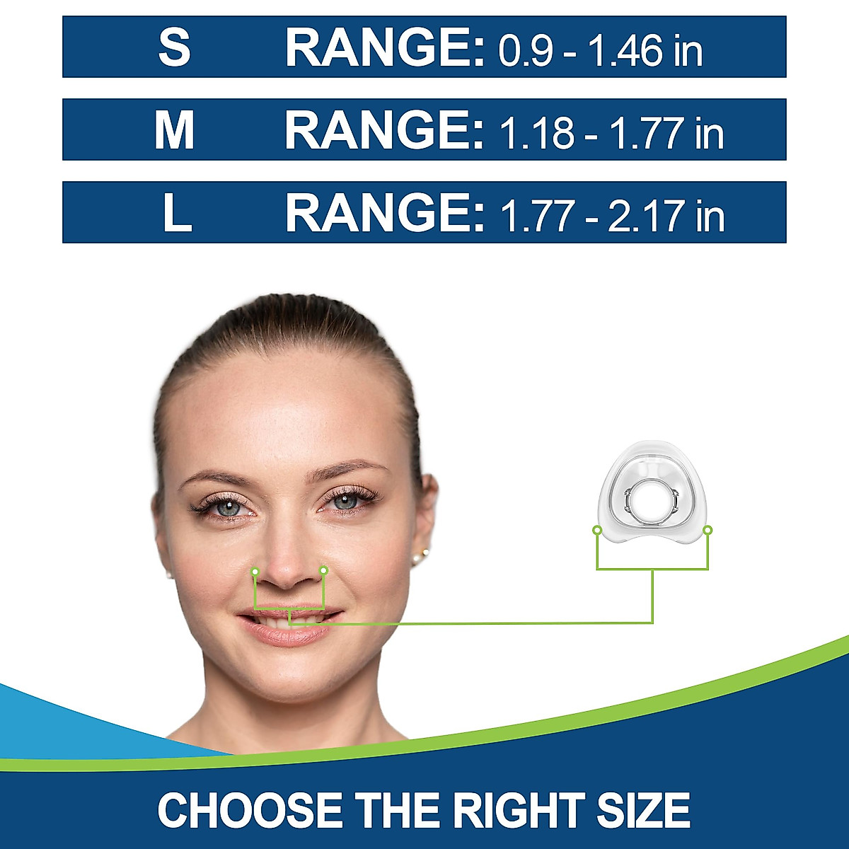 TUSOA Full Set for W-I-S-P Supplies includes Nasal Mask, Silicone Frame, Hose/Tube, Clips Replacement-Large