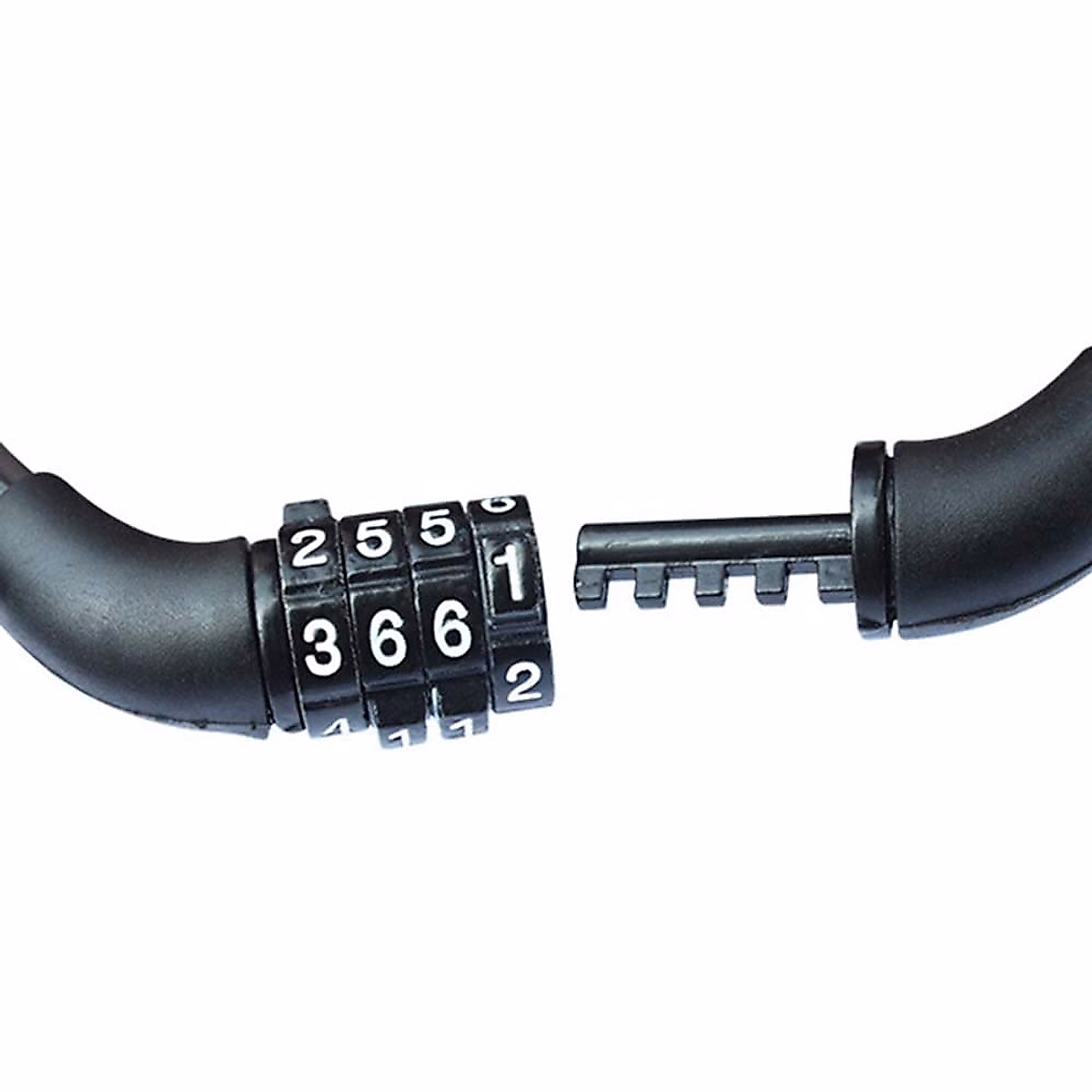 Bicycle Locks Heavy Duty Anti Theft Bike Lock Bike Lock 4 Digit Code Combination Bicycle Security Lock Bike Cable Basic Coiling Resettable Combination Cable Bike Lock, for Bicycle Outdoors