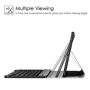 FINTIE Keyboard Case for Samsung Galaxy Tab S5e 10.5 2019 Model SM-T720/T725/T727, Slim Stand Cover w/Detachable Wireless Bluetooth Keyboard, Black