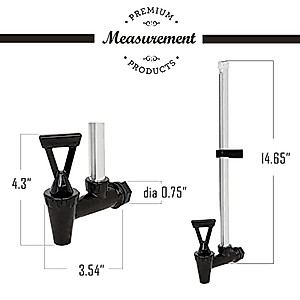 14‘’ Water Level View Spigot Compatible with Berkey Gravity-Fed Water Filtration System Clear Sight