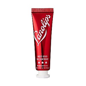 Lanolips Rose Gold 101 Ointment - Natural Lanolin Moisturizer with Blush Color Tints for Lips + Cheeks - Long Lasting Hydrating Balm + Tint - Clean, Cruelty-Free (9g)