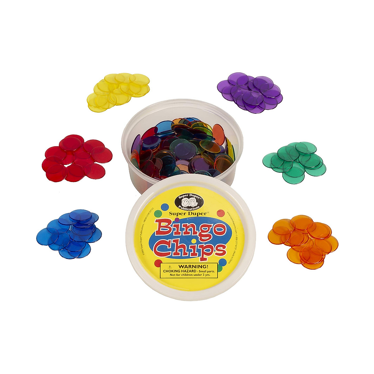 Super Duper Publications | Tub of Plastic Bingo Chips | Educational Learning Resource for Children