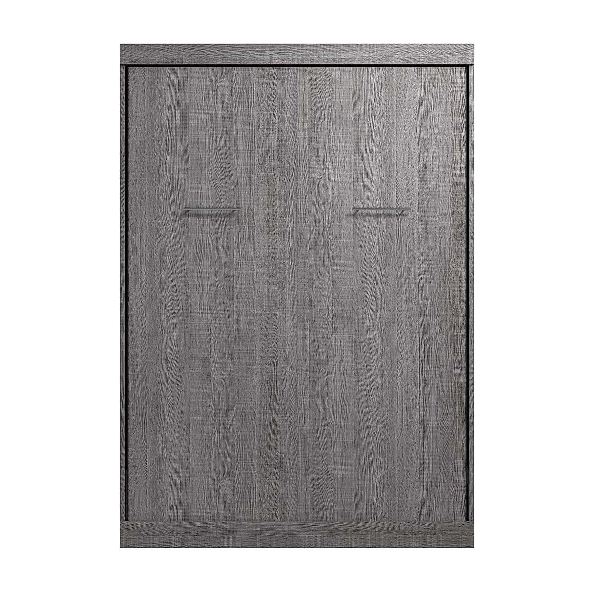 Bestar Nebula 59W Full Murphy Bed in Bark Gray, Sleeping Arrangement for Multipurpose Room