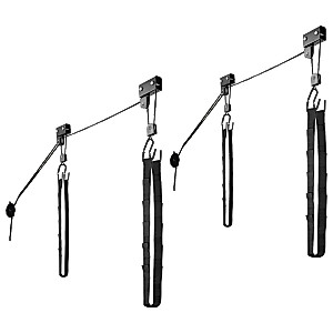 RAD Sportz Kayak Hoist 2-Pack Quality Garage Storage Canoe Lift with 125 lb Capacity Even Works as Ladder Lift Premium Quality Pulley System