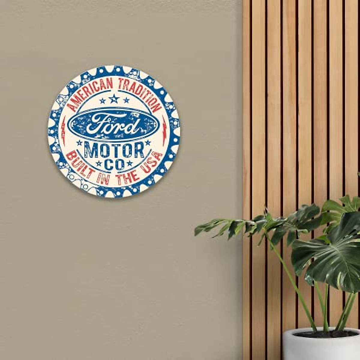 Vintage Ford Aluminum Sign - Made in USA, Classic Wall Decor