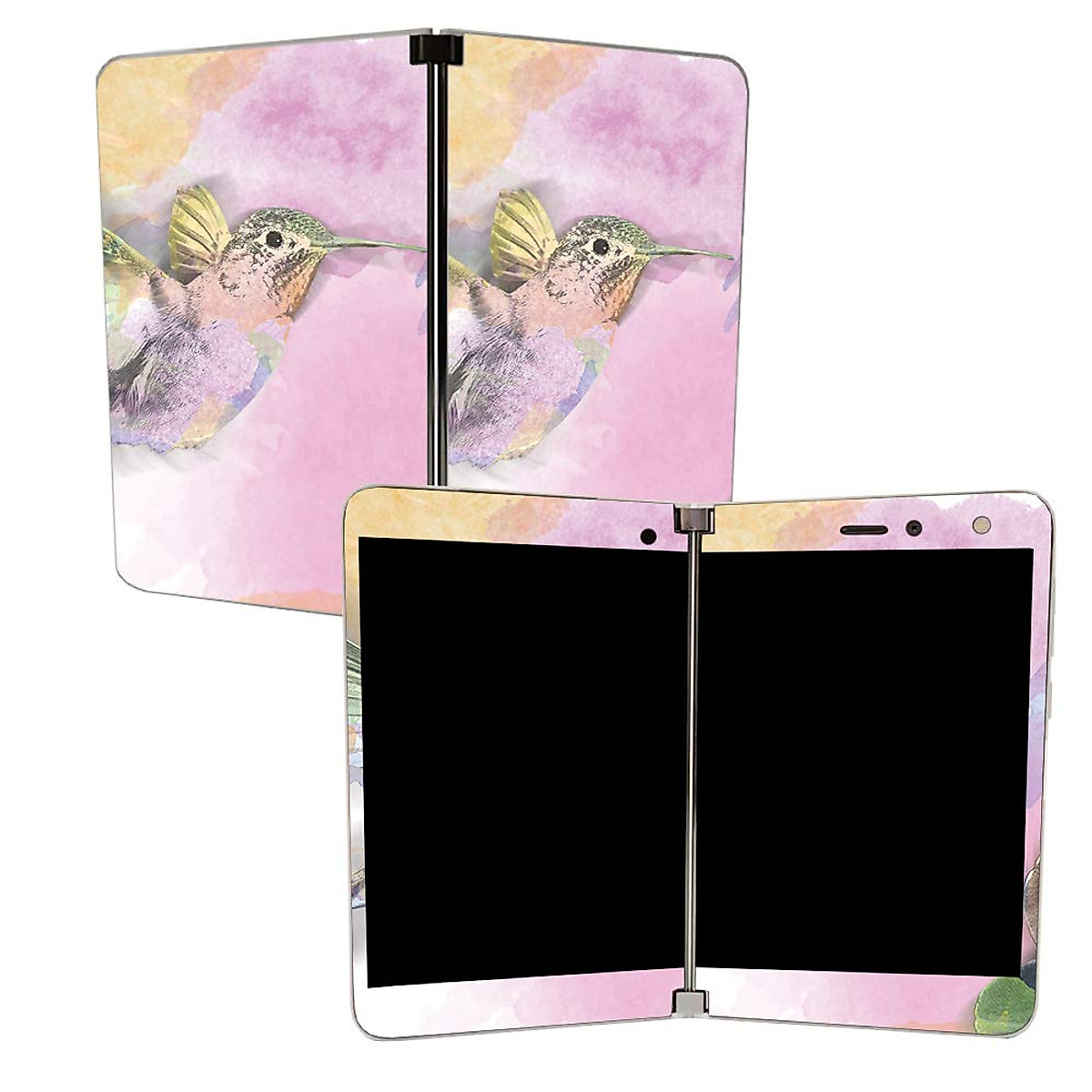 MightySkins Skin for Microsoft Surface Duo - Water Color Mocking | Protective, Durable, and Unique Vinyl Decal wrap Cover | Easy to Apply, Remove, and Change Styles | Made in The USA