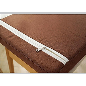 YUURO Square Chair Cushion 1"/2"/3" Thick High Density Foam Cushion for Indoor Outdoor Furniture,Ultra Soft Warm Floor Cushion Seat Cushion (16x16x3inch,Coffee)