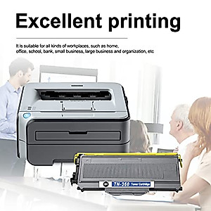 Feromyink Compatible TN360 TN-360 Toner Cartridge Replacement for Brother DCP-7030 7045N HL-2120 2140 2150 2150N MFC-7040 7340 7345DN 7345N 7440 7440N 7840W Printer (Black,3-Pack)