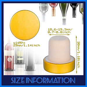 30 Pcs T Shaped Wine Stoppers Bottle Cork Plugs Reusable Wine Sealing Stopper Bulk for Wine Beer Glass Bottles Christmas Party DIY Craft Supplies (Gold, Silver, Rose Gold, Black, Blue, Red,30 Sets)