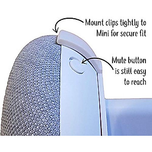 The Nest Mini Easy Genie Mount 2nd Gen 2019: The Simplest and Cleanest Outlet Wall Mount Hanger Stand for New Google Nest Mini - No Cord Wrapping Required - Designed in USA (White)
