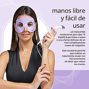 myolift 7E Wellness Conductive Eye Facial Mask Microcurrent Machine - Skin Care Tools for Microcurrent Facial Device - Instant Face Lift, Anti Aging, and Skin Tightening - Up to 10-12 Uses