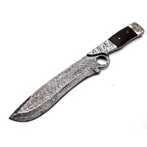 Custom Handmade Damascus Steel Knife Hunting Knife | Outdoor Knife Camping Knife | Handle Made of Micarta with Free Genuine Leather Sheath