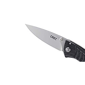 Columbia River Knife & Tool CRKT Full Throttle EDC Folding Pocket Knife, Everyday Carry Utility Folder with Frame Lock, Drop Point Blade with Bead Blast Finish, Outburst Assisted Opening 7031