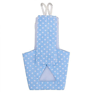 Leftwei Romantic Valentine's Day Diaper Birds Nappy, Parrot Diaper, Nappy, Pet Bird Clothes, Flying Bowknot Costume, for Household(Blue, S Code)