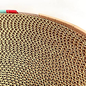 BobbyPet Cat Scratcher Lounge Bed - Oval Shape for Big Cat