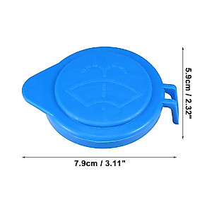 ACROPIX Windshield Washer Fluid Reservoir Bottle Cap Fit for Ford Focus - Pack of 1 Blue