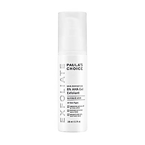 Paula's Choice SKIN PERFECTING 8% AHA Gel Exfoliant with Glycolic Acid Chamomile & Green Tea, 3.3 Ounce Pump Leave-On Gentle Exfoliator