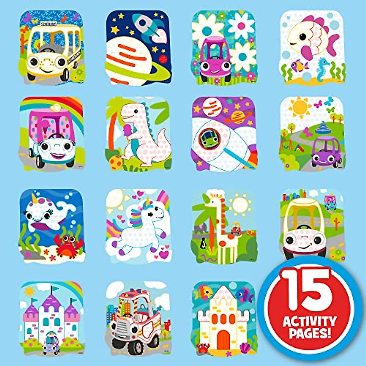 Little Tikes Dot Art Pad & Dot Markers, Spiral-Bound Activity Painting Pad, Travel-Friendly Art Dabbers, Little Tikes Birthday Party, Great Mess-Free Toddler Toys for Kids Ages 3, 4, 5, 6
