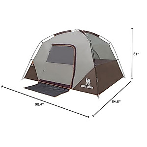 CAMEL CROWN Tents for Camping 4 Person Tent Waterproof Easy Setup Backpacking Tents with Floor Mats 3/4/5 Person Family Tent for Outdoor Hiking