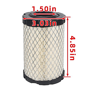 partszen Z335E Air Fuel Oil Filter Fit for John Deer z355r Z225 Z235 Z255 L110 LA125 LA115 LA105 L110 E100 E120 E140 for Husqvarna YTH22V46 YTA22V46 YTA24V48 331707 331777 331807 31A607