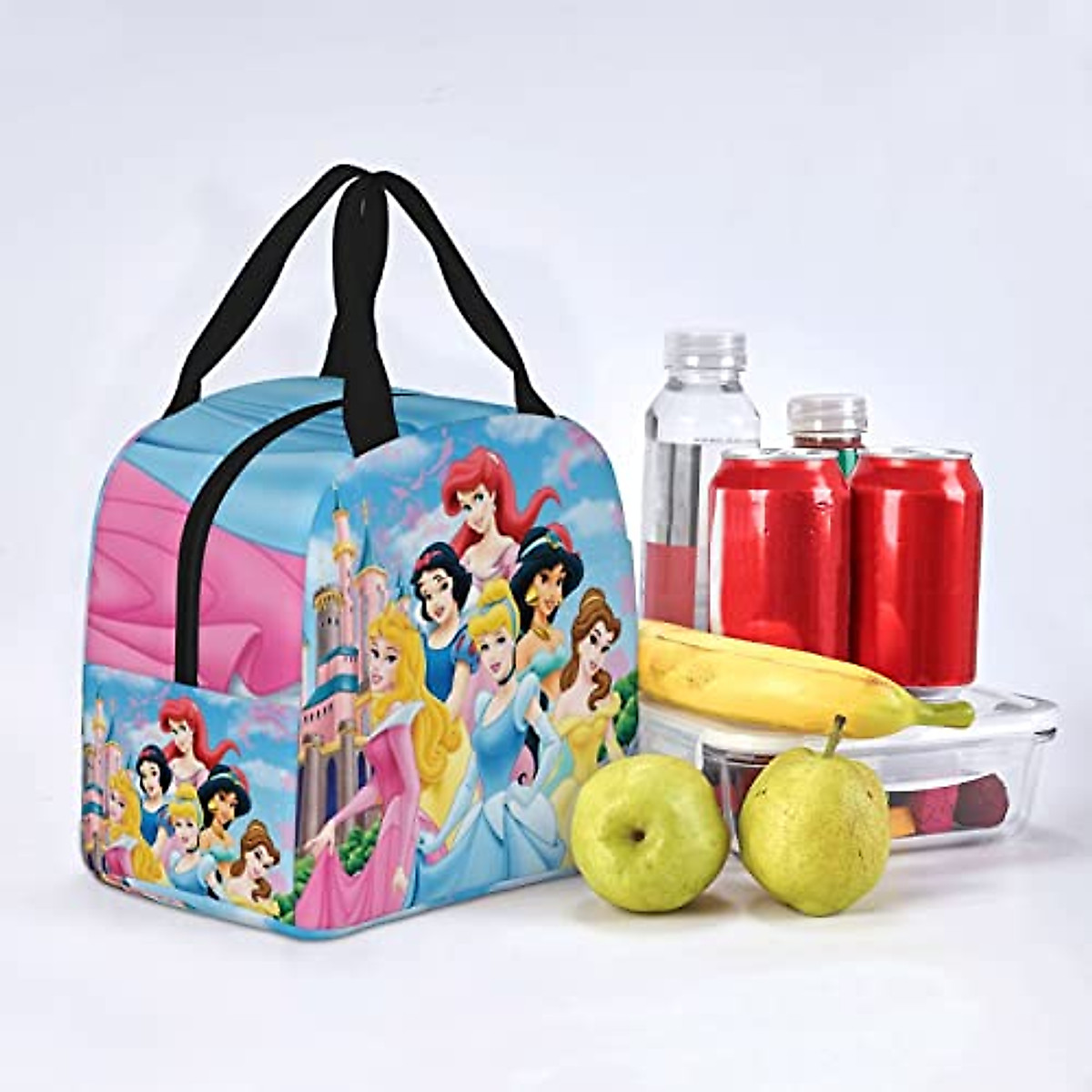 INIVERSITY Cartoon Lunch Box For Girls Kids School Lunch Bag Reusable Insulated Portable Leakproof Tote Bag High Capacity Cooler Bags For Women Picnic Travel Work