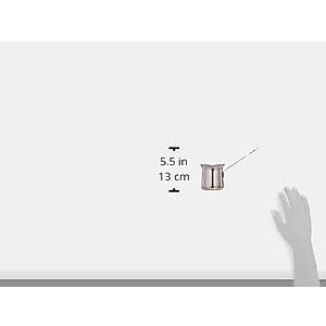 Korkmaz Stainless Steel Turkish Milk/Coffee Pot - 3 Cup