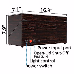 TRIPLE TREE Watch Winder, for Rolex Automatic Watches with Soft and Flexible Watch Pillows, Wooden Shell, Powered by Japanese Motor, Built-in Blue LED Illuminated