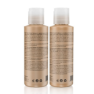 MOEHAIR Travel Protein Infused Shampoo and Conditioner set 3.4 Fl Oz For Dry, Frizzy and Chemically Treated Hair, Reduces Frizz and Dullness, Adds Shine (Combo_Protein_3.4 Fl Oz-101)