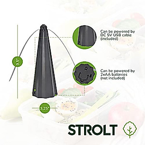 Fly Fan Repeller Strolt 3 pcs, Fly Fan for Outdoor and Indoor, Mechanical Fan for Repelling Flies and Insects