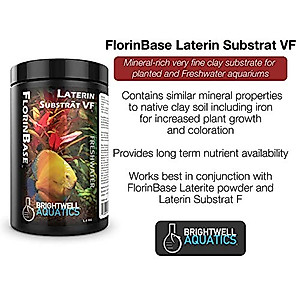 Brightwell Aquatics FlorinBase Laterin Substrat VF - Very Fine Granular High Porosity Clay Base Substrate for Planted and Freshwater Shrimp Aquaria, 700 Grams
