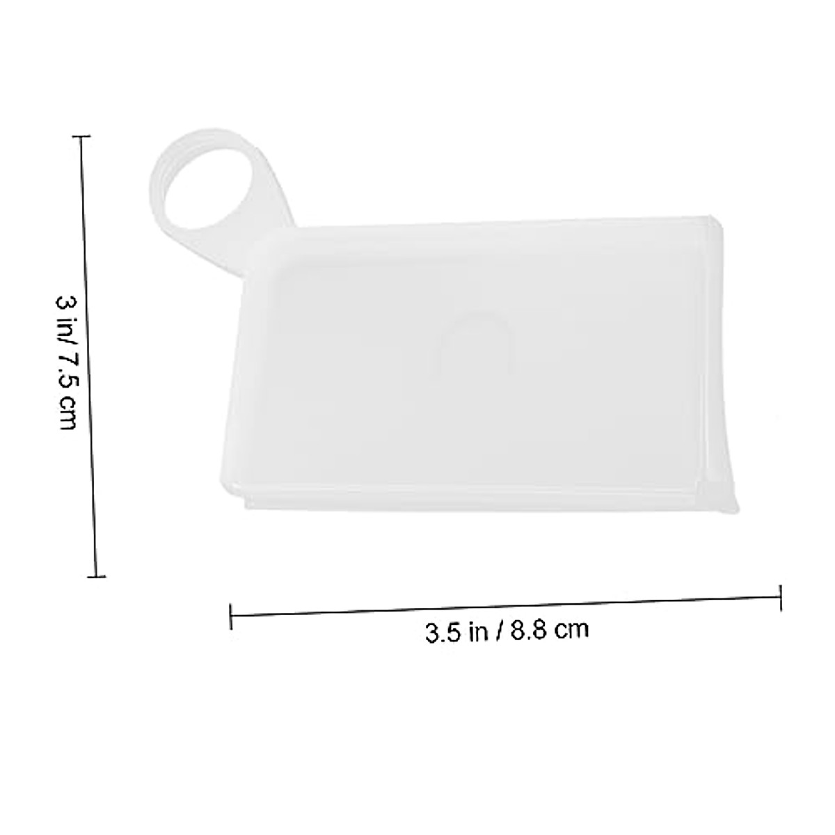 FRCOLOR 2pcs Box Flat Storage Holder white storage rack food grade