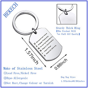 BEKECH TV Show It's Always Sunny Inspired Gift THE D.E.N.N.I.S. System Relationship Advice Gift for TV Series Lovers (Silver)