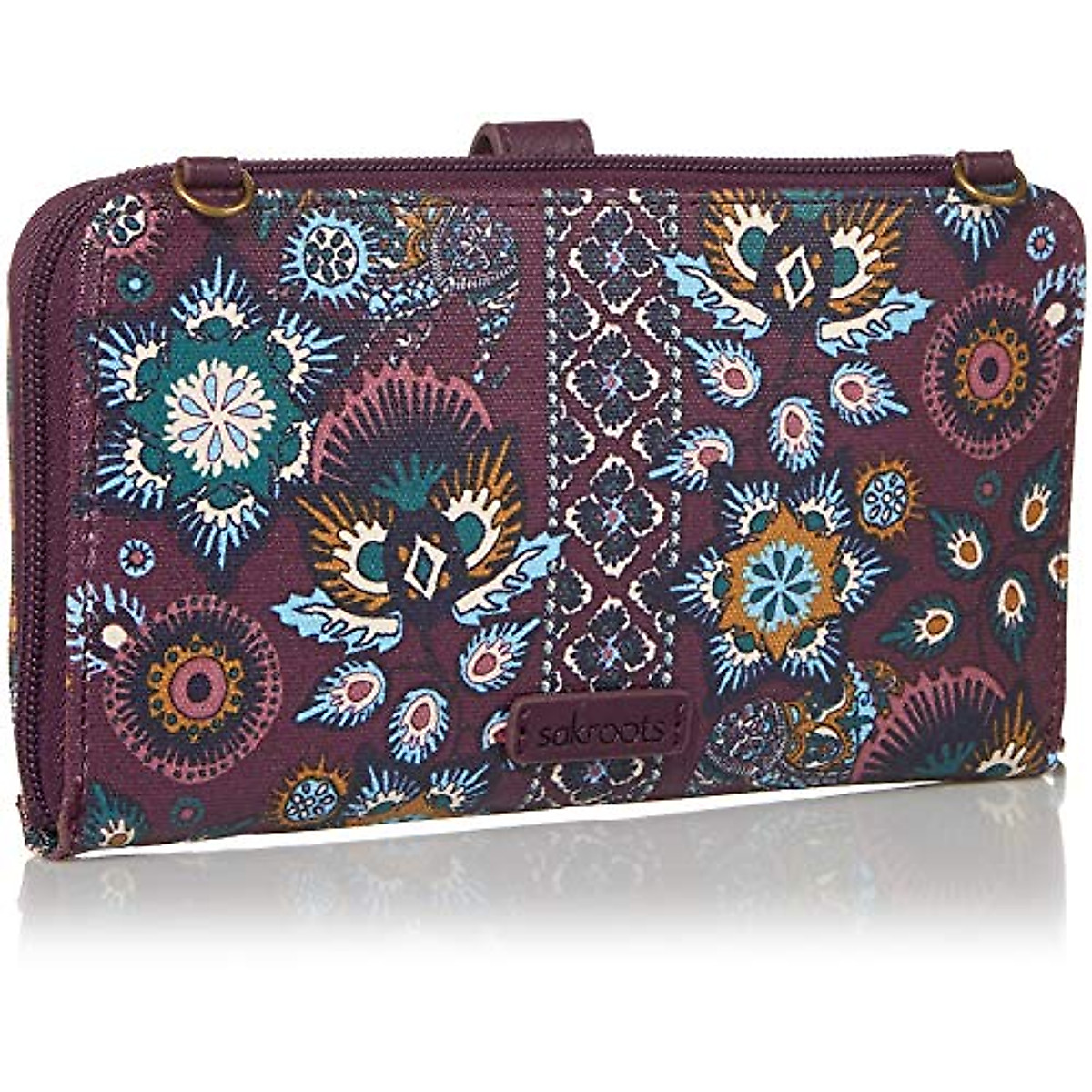 Sakroots Large Smartphone Crossbody, Violet Tapestry World