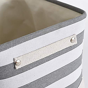 TheWarmHome Extra Large Cube Storage Bins Baskets for Organizing, Sturdy Fabric Storage Basket Cube W/Handles, Decorative Foldable Storage Baskets for Shelves Closet Nursery Toy (3 Pack 16×12×12inch)