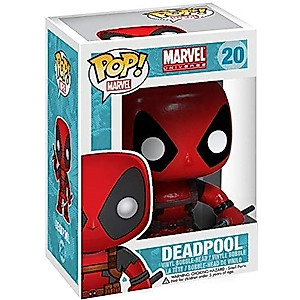Funko Pop! Marvel: Deadpool #20 Vinyl Figure (Bundled with Compatible Box Protector Case), Multicolor, 3.75 inches