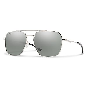 Double Down ChromaPop Sunglasses, Silver / ChromaPop Polarized Platinum, Smith Optics Double Down ChromaPop Polarized Sunglasses