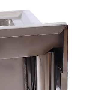 Stainless Steel Sink, 3 Compartment Stainless Steel Commercial Kitchen Bar Sink With 3 Drainboards, Commercial Kitchen Sink Prep Table, Modern Utility Basin With 3* Downpipes For Indoor Outdoor